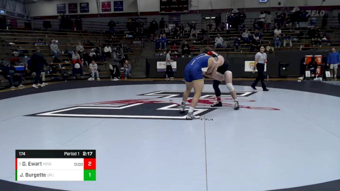 174 lbs Champ. Round 1 - Dallin Ewart, King vs Jacob Burgette, Pitt ...