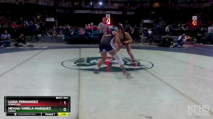 Girls 138 lbs Semifinal - Neviah Varela-Marquez, Sandia vs Liana ...