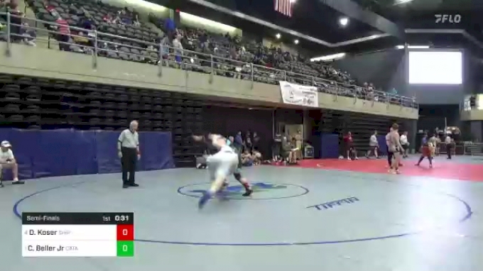 220 lbs Semifinal - Diesel Koser, Shippensburg, PA vs Chad Beller Jr ...