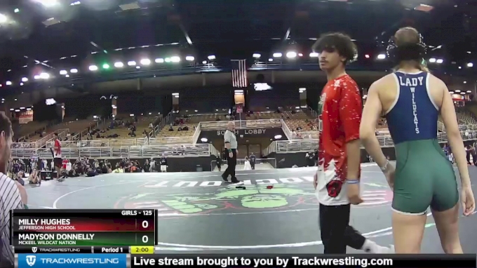 125 lbs Champ. Round 2 - Milly Hughes, Jefferson High School vs Madyson ...