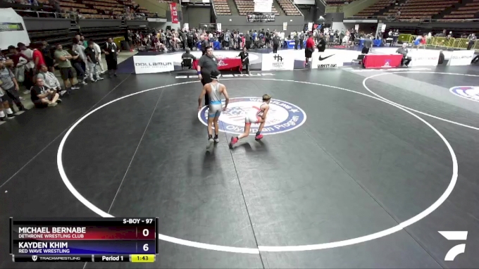 97 lbs 1st Place Match - Michael Bernabe, Dethrone Wrestling Club vs ...