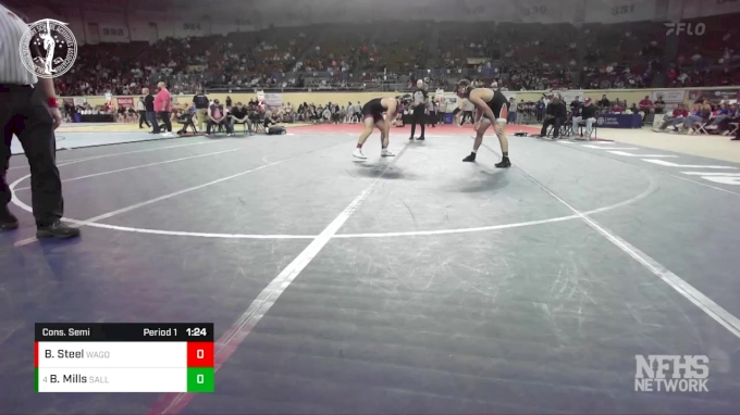 4A-157 lbs Cons. Semi - Brody Mills, SALLISAW vs Bryce Steel, WAGONER