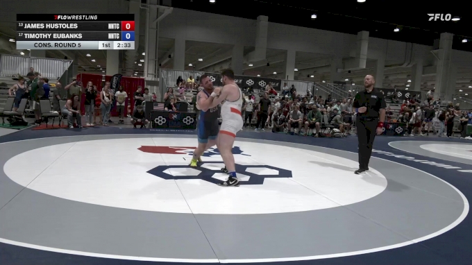 130 lbs Cons. Round 5 - James Hustoles, NMU-National Training Center vs ...