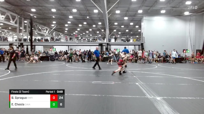 106 lbs Finals (2 Team) - Eli Chesla, Cavalier WC vs Brennan Sprague ...