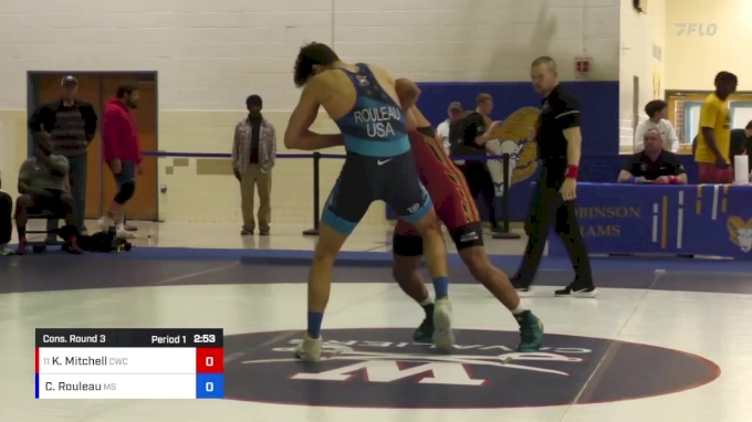 87 lbs Cons. Round 3 - Khalil Mitchell, Cougar Wrestling Club vs ...