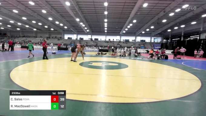 230 lbs Semifinal - Ceasar Salas, POWA vs Robert MacDowell, Mat Assassins Black