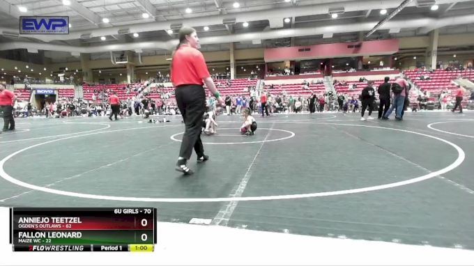 70 lbs Round 4 - Fallon Leonard, Maize WC vs AnnieJo Teetzel, Ogden`s ...