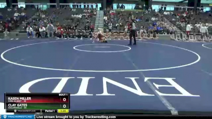 126 lbs Quarterfinals (8 Team) - Clay Gates, Collinsville vs Kasen ...