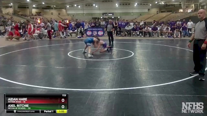 113 lbs Placement (4 Team) - Aidan Hare, Father Ryan vs Axel Ritchie ...