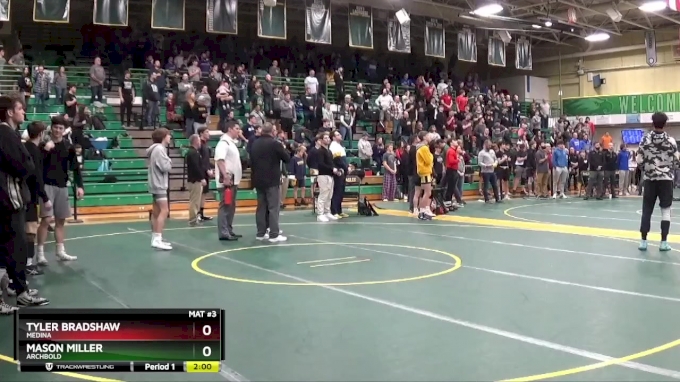 120 lbs Champ. Round 1 - Tyler Bradshaw, MEDINA vs Mason Miller, ARCHBOLD