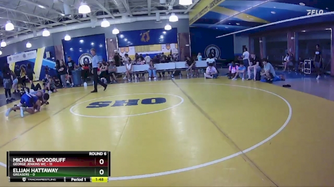 126 lbs Round 6 (8 Team) - Elijah Hattaway, Greasers vs Michael ...