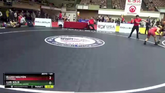 120 lbs Semifinal - Elijah Nguyen, California vs Luis Solis, Legacy ...