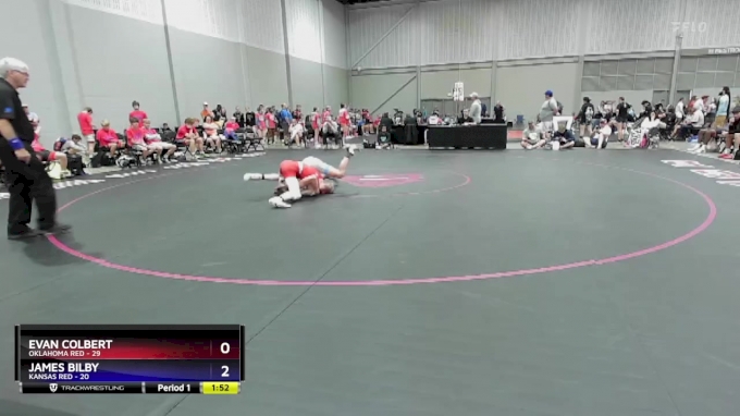 106 lbs Round 3 (8 Team) - Evan Colbert, Oklahoma Red vs James Bilby ...