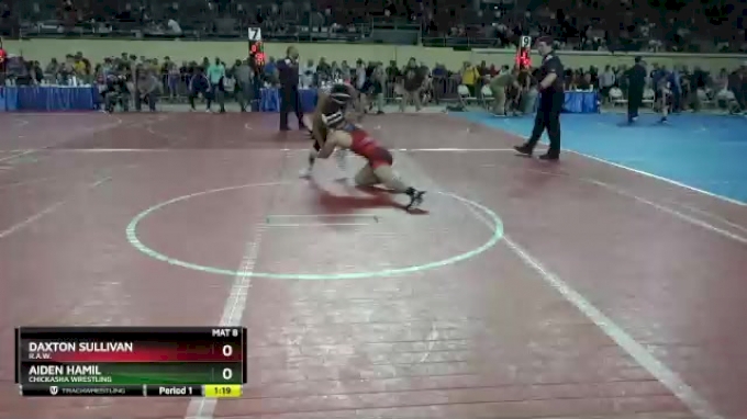 132 lbs Champ. Round 2 - Aiden Hamil, Chickasha Wrestling vs Daxton ...