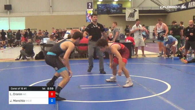 57 kg Consi Of 16 #1 - Liam Cronin, Indiana vs Joe Manchio, New York ...