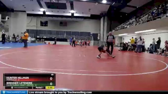 55 lbs Placement (4 Team) - Hunter Hillman, Monticello vs Brenner ...
