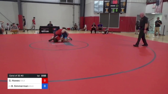 125 kg Consi Of 32 #2 - Gavin Howes, Colorado vs Brentan Simmerman ...