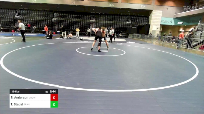 184 lbs Consi Of 8 #1 - Braden Anderson, Grand View vs Thomas Stadel ...
