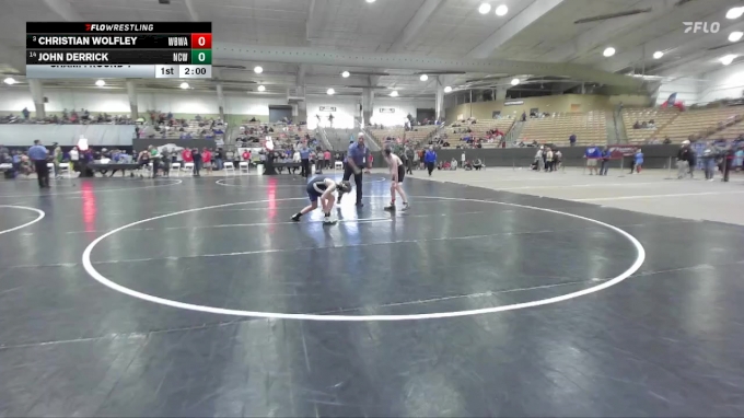 90 lbs Champ. Round 1 - Christian Wolfley, White Buffalo Wrestling ...