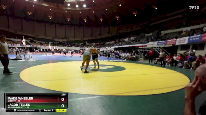 285 lbs Placement (16 Team) - Wade Wheeler, Liberty vs Jacob Telles ...