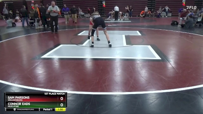JV-3 lbs 1st Place Match - Sam Parsons, Williamsburg vs Connor Eads ...
