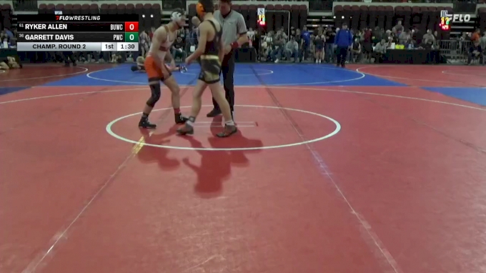 116 lbs Champ. Round 2 - Garrett Davis, Powell Wrestling Club vs Ryker ...
