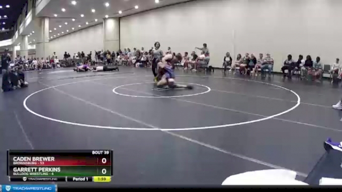 182 lbs Round 8 (10 Team) - Caden Brewer, Brownsburg vs Garrett Perkins ...