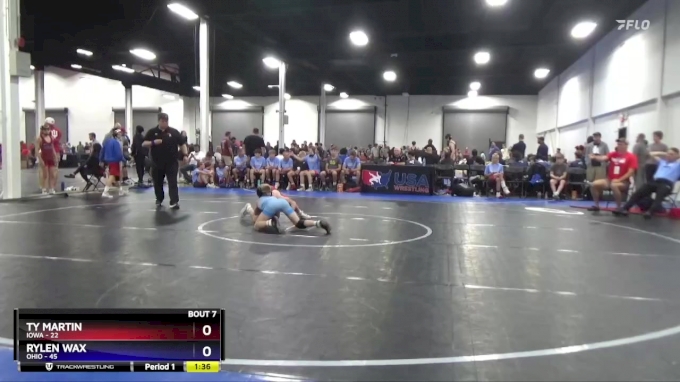 77 lbs Semis & 1st Wrestleback (8 Team) - Ty Martin, Iowa vs Rylen Wax ...