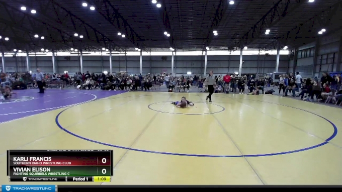 58-63 lbs Round 3 - Vivian Elison, Fighting Squirrels Wrestling C vs ...