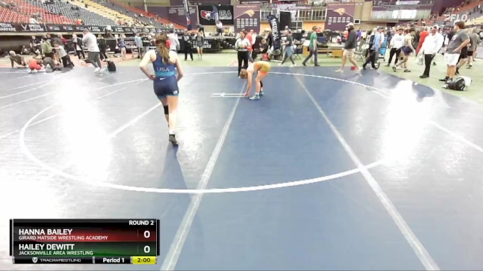 G119-122 lbs Round 2 - Hailey Dewitt, Jacksonville Area Wrestling vs ...