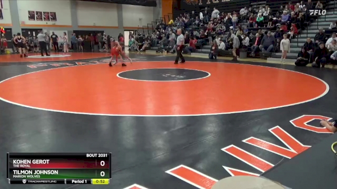 N-4 lbs Cons. Round 1 - Tilmon Johnson, Marion Wolves vs Kohen Gerot ...