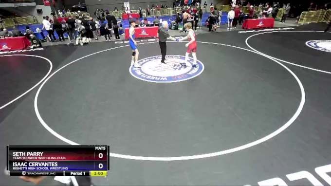 145 lbs Champ. Round 2 - Seth Parry, Team Thunder Wrestling Club vs ...