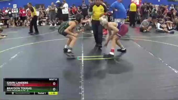 95 lbs Round 3 (6 Team) - Gavin Landers, Team Iowa Red vs Braydon ...