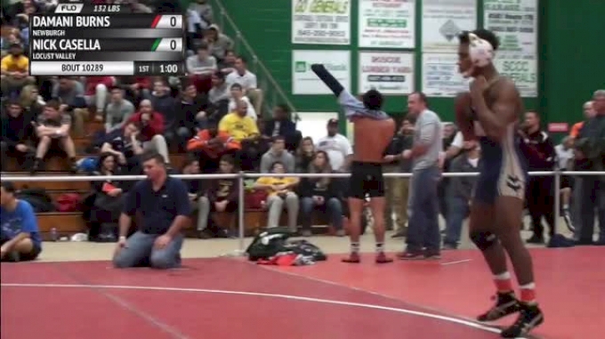 132lbs 3rd Place Match Damani Burns (NFA) vs. Nick Casella (Locust Valley)