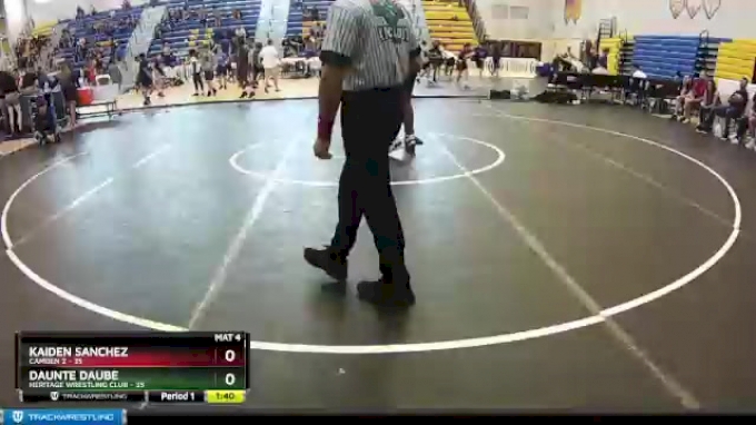 285 lbs Placement (16 Team) - Kaiden Sanchez, Camden 2 vs Daunte Daube ...