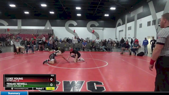 112 lbs Round 3 (8 Team) - Luke Young, M2 RED (PA) vs Teigan Newell ...
