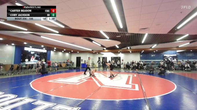 105 lbs Round 2 - Coby Jackson, Husky Wrestling vs Carter Beason ...