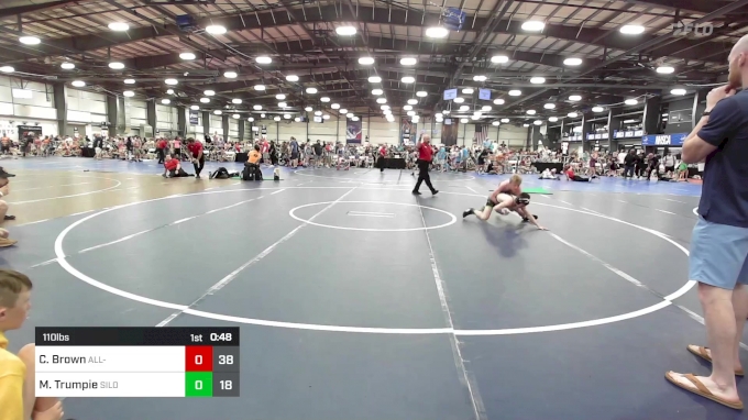 110 lbs Rr Rnd 1 - Cael Brown, All-American Wrestling Club vs Michael ...
