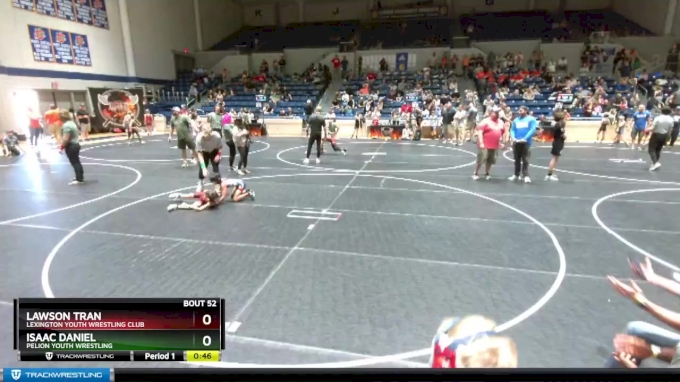 58 lbs Round 3 - Lawson Tran, Lexington Youth Wrestling Club vs Isaac ...