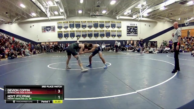 126 lbs 3rd Place Match - Devion Coffin, Benedictine High School vs ...