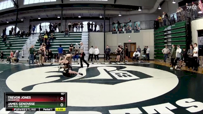 157 lbs Champ. Round 2 - Trevor Jones, Delbarton vs James Genovese ...