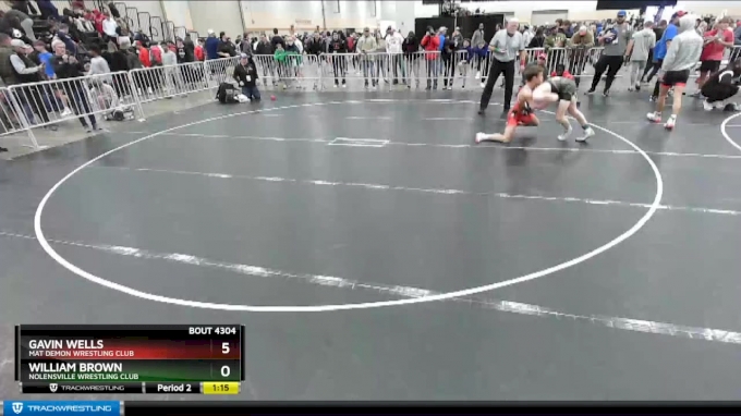 120 lbs Cons. Round 6 - Griff Powell, Izzy Style Wrestling vs Emmitt ...
