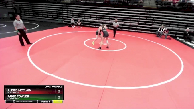 5A 140 lbs Cons. Round 2 - Paige Fowler, Clearfield vs Alexis Mcclain ...