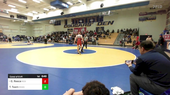 135 lbs Consi Of 8 #1 - Garrett Reece, Regis Jesuit (CO) vs Tyger Taam ...