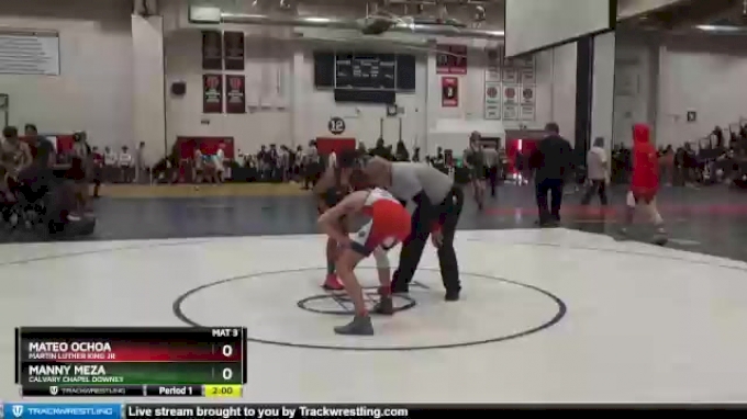 113 lbs Champ. Round 2 - Mateo Ochoa, Martin Luther King Jr vs Manny ...