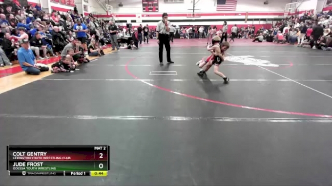55 lbs Cons. Round 2 - Colt Gentry, Lexington Youth Wrestling Club vs ...