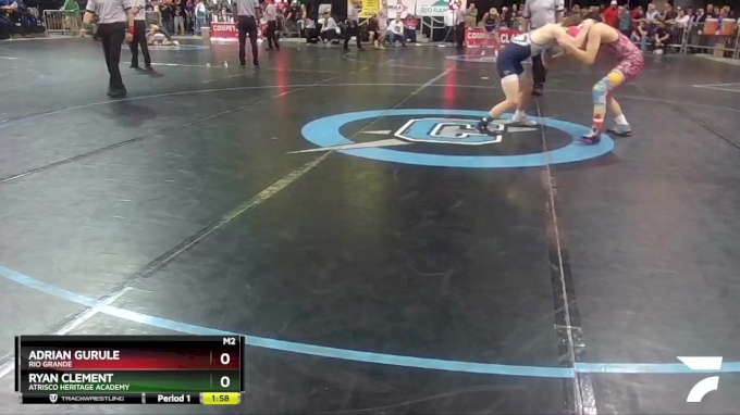 5A 133 lbs Champ. Round 1 - Adrian Gurule, Rio Grande vs Ryan Clement ...