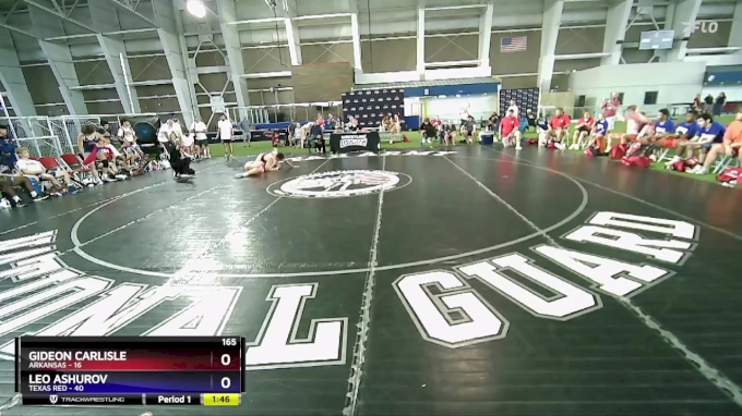 165 lbs Round 2 (6 Team) - Gideon Carlisle, Arkansas vs Leo Ashurov ...