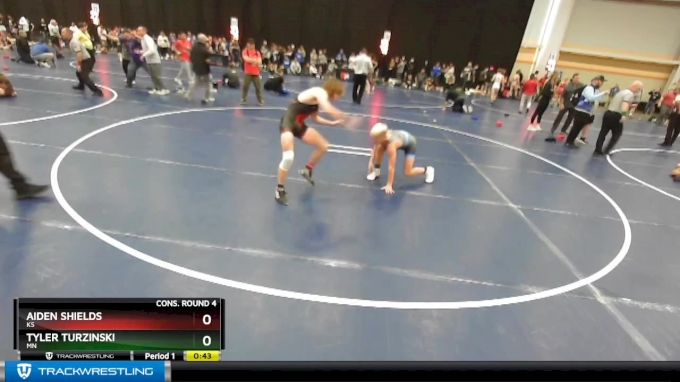 120 lbs Cons. Round 4 - Aiden Shields, KS vs Tyler Turzinski, MN