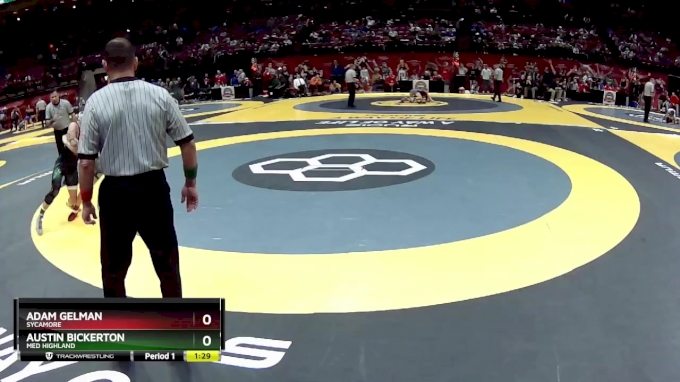 D1-113 lbs Champ. Round 1 - Adam Gelman, Sycamore vs Austin Bickerton ...